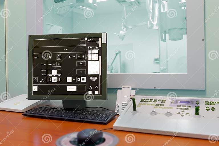 Control Room in the X-ray Laboratory Stock Photo - Image of equipment ...
