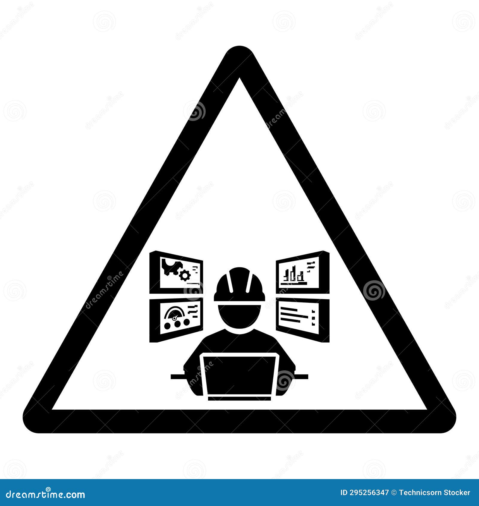 Control Room Symbol Sign ,Vector Illustration, Isolate on White ...