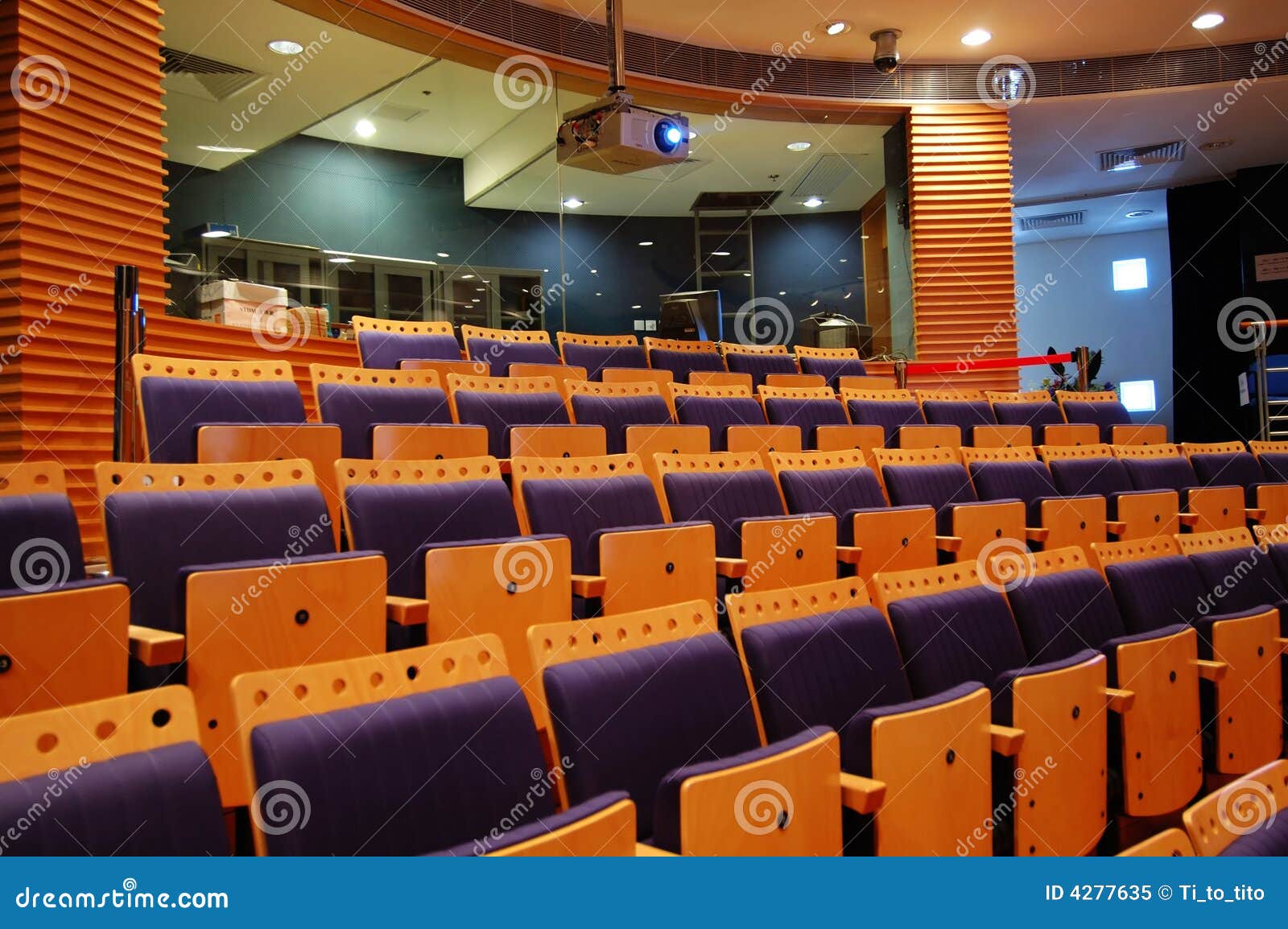 Control Room Of A Theater Royalty Free Stock Photo - Image: 4277635