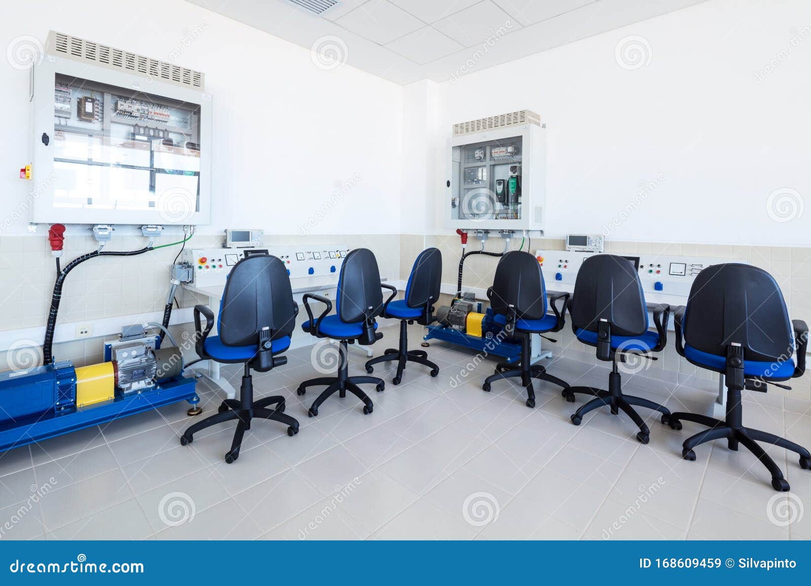 Control Room with Various Instruments Stock Image - Image of crime ...