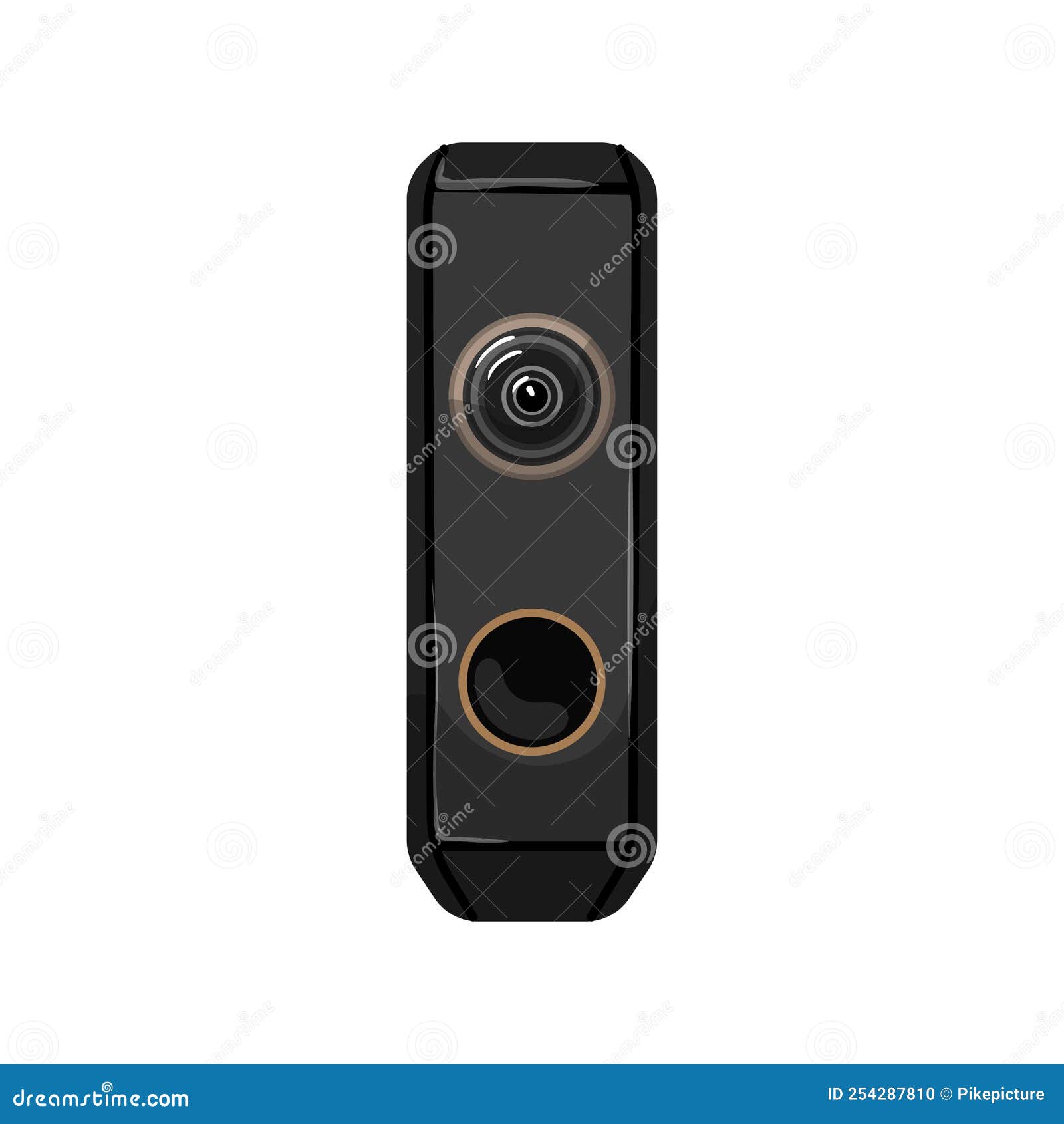 Control Security Camera Cctv Cartoon Vector Illustration Stock ...