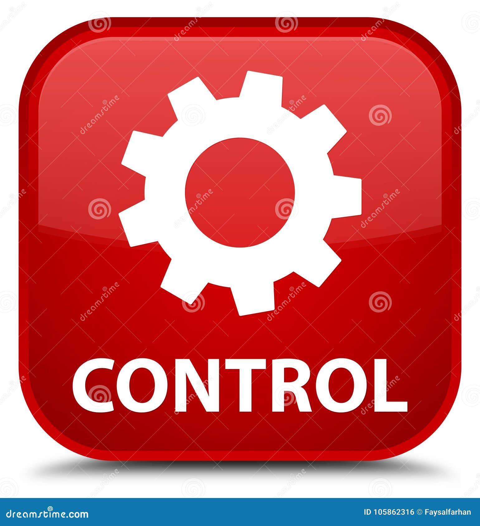 Control (settings Icon) Special Red Square Button Stock Illustration ... Control (settings Icon) Special Red Square Button Stock Illustration ...