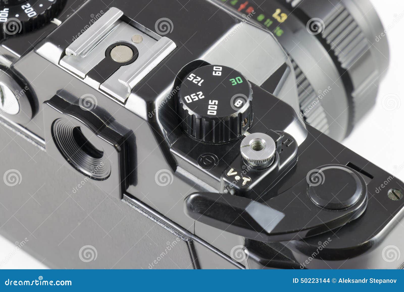 Control the Shutter Speed SLR Camera Stock Photo - Image of flash, rear ...