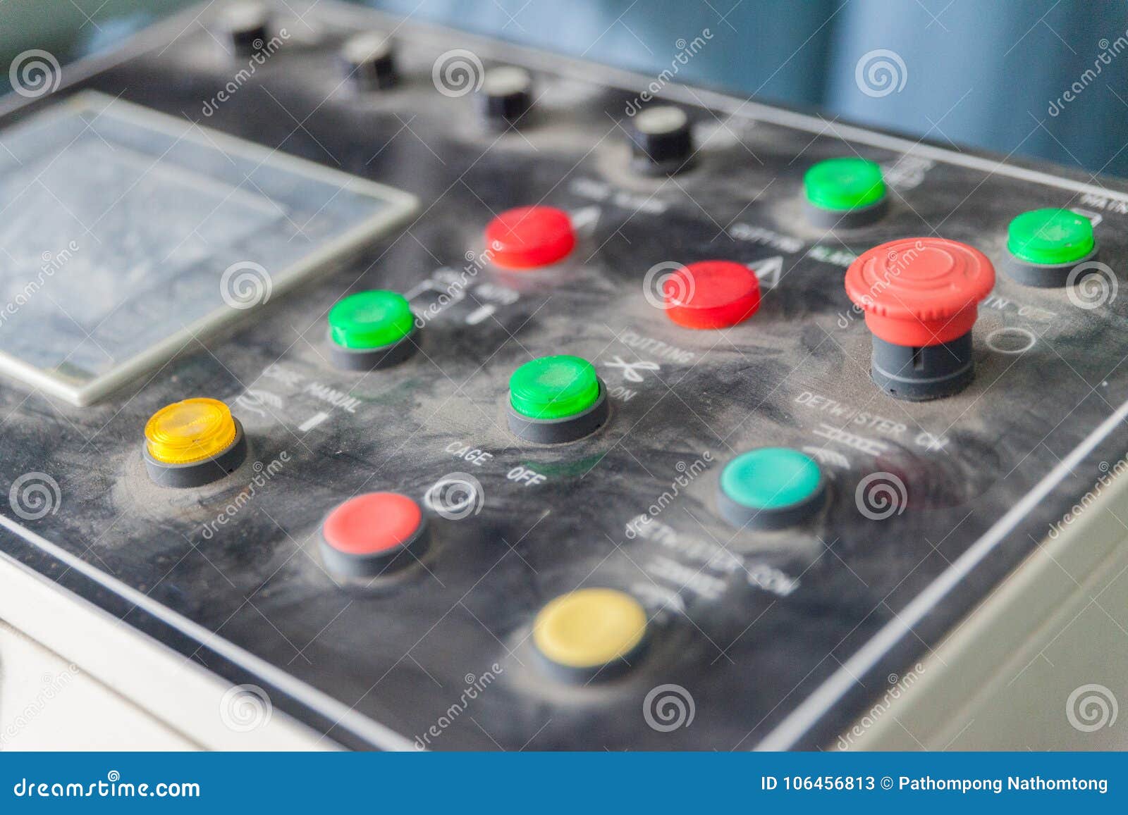 Control System Box of the Machine Stock Image - Image of machine ...