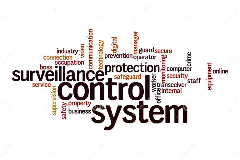 Control System Word Cloud Concept Stock Illustration - Illustration of ...