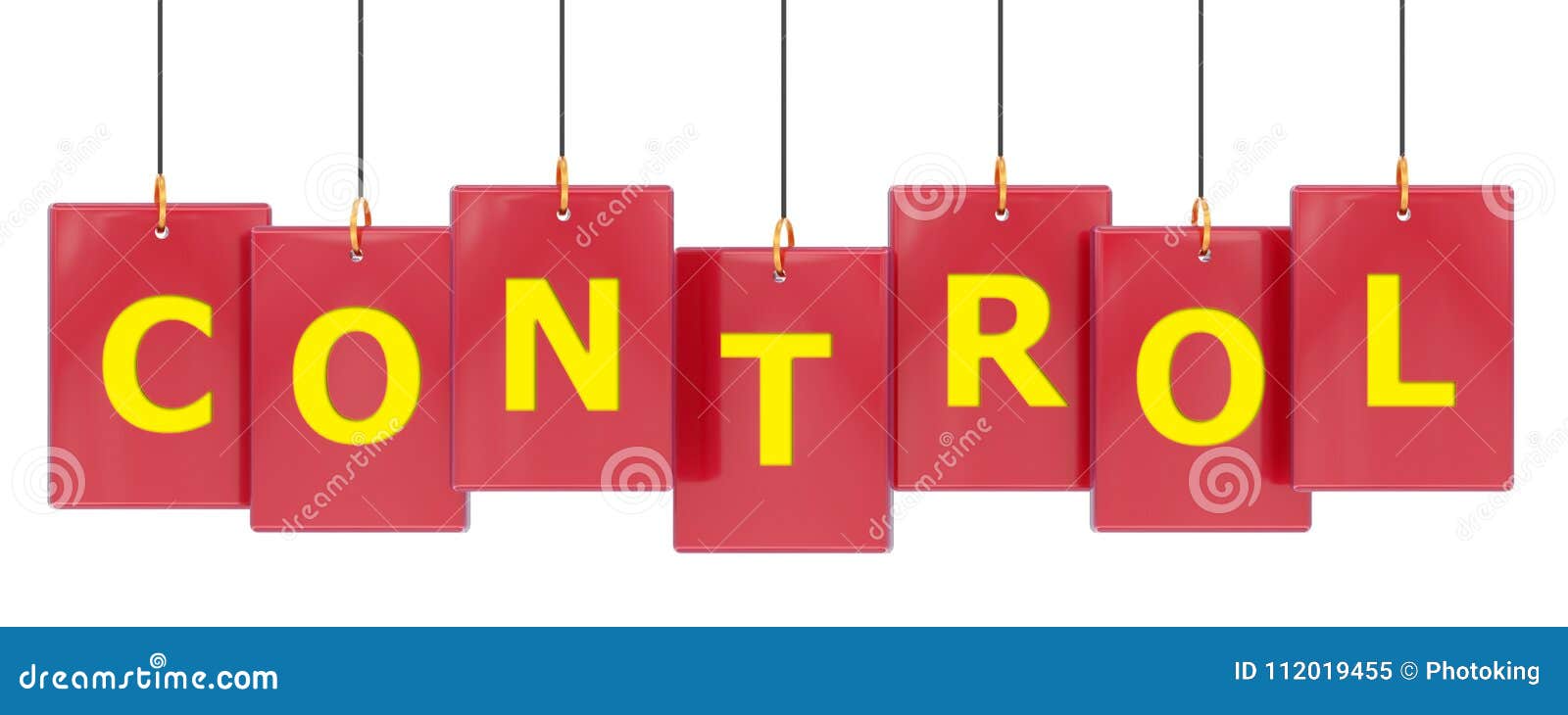Control tag banner stock illustration. Illustration of media - 112019455