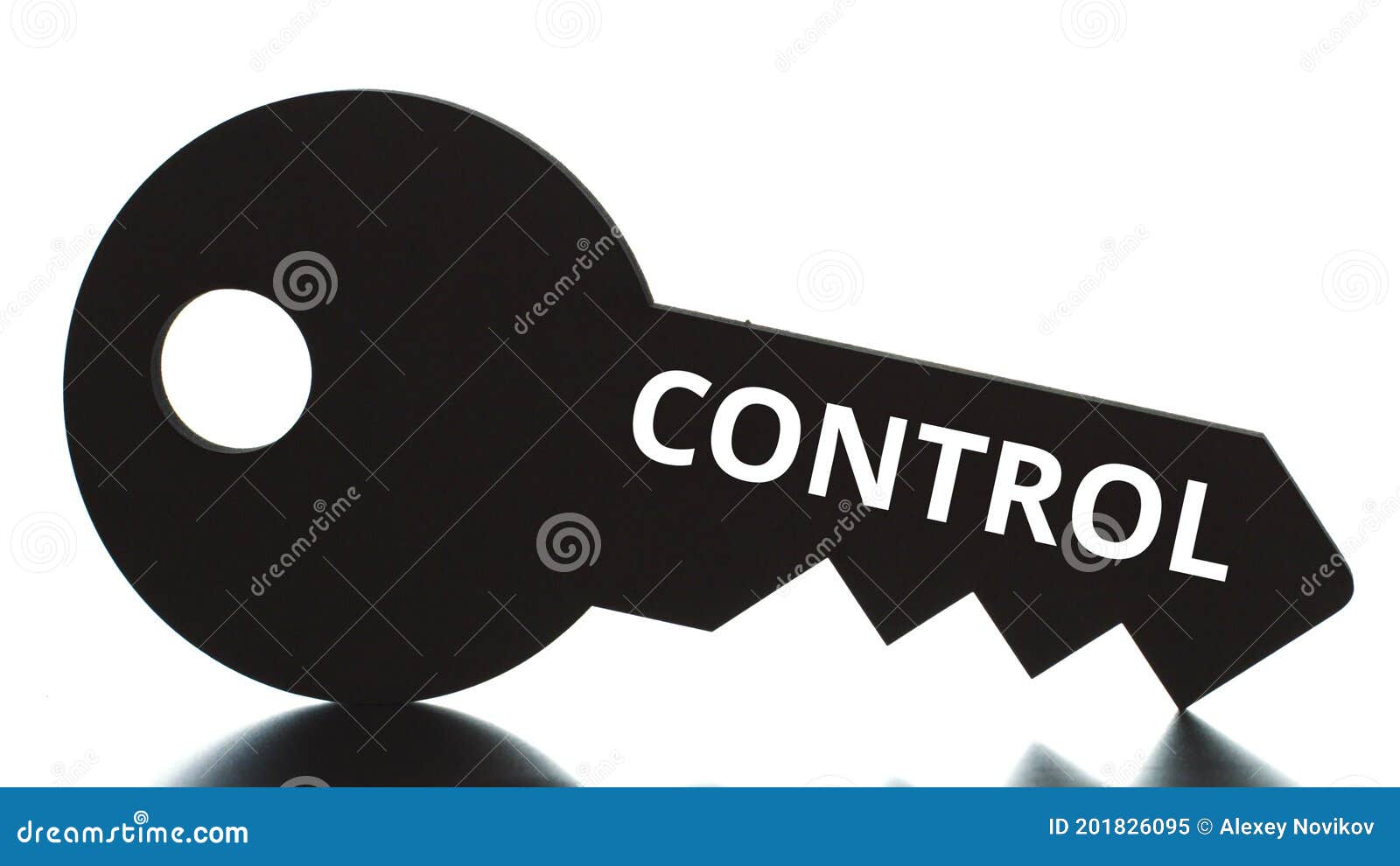 CONTROL Text on the Key Icon Stock Illustration - Illustration of white ...