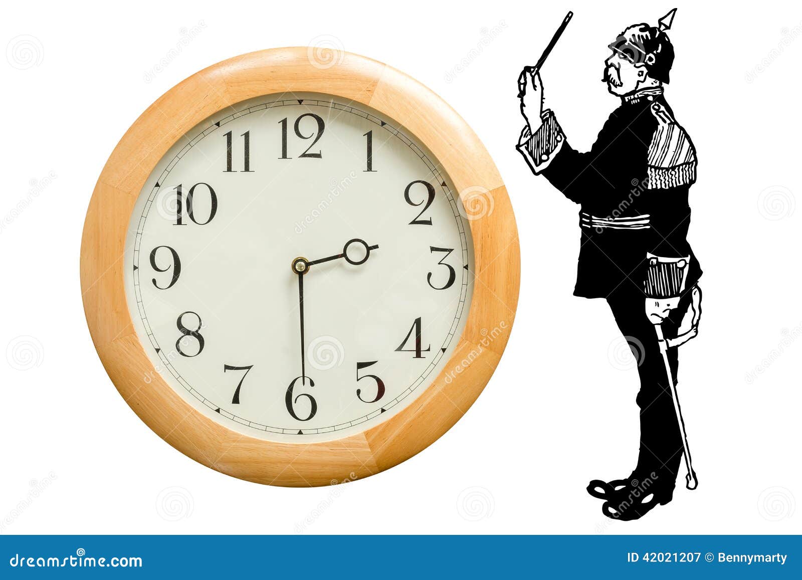 Obeying or Controlling Time Stock Image - Image of time, figure: 42021207