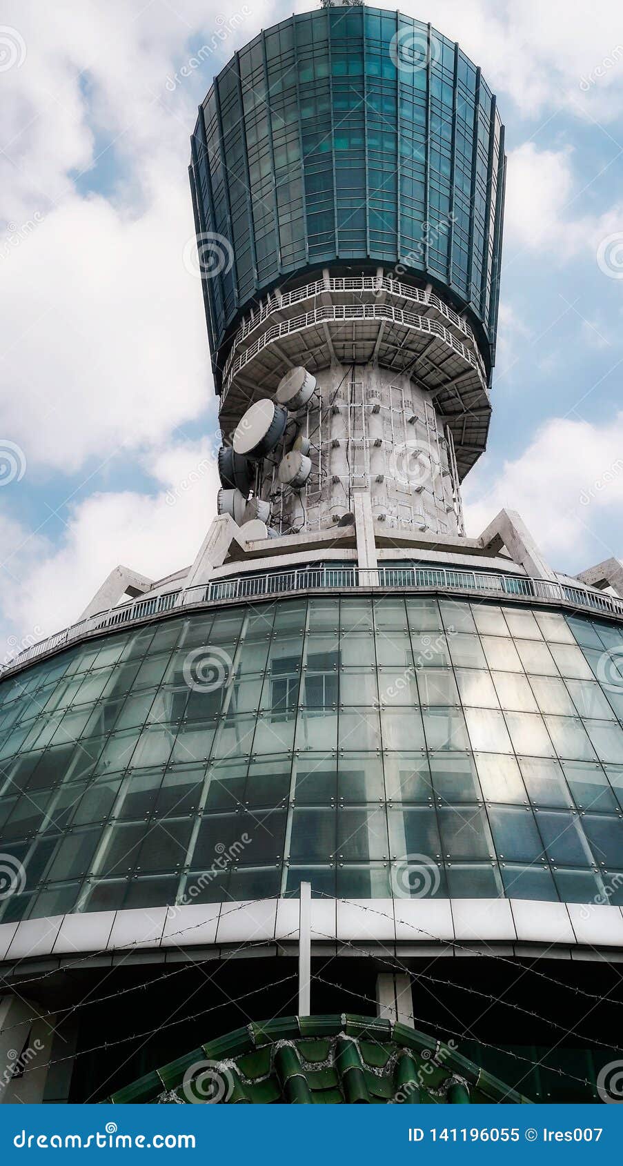 Control tower, glass tower stock image. Image of structure - 141196055