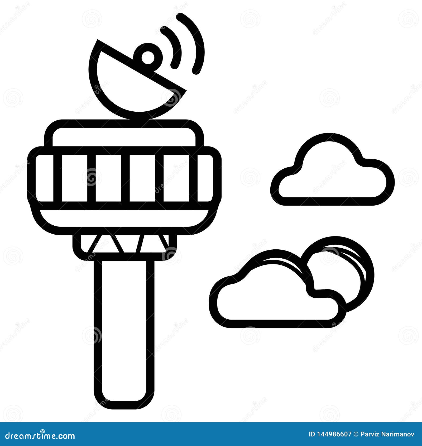 Control Tower Icon Vector Illustration Stock Illustration ...