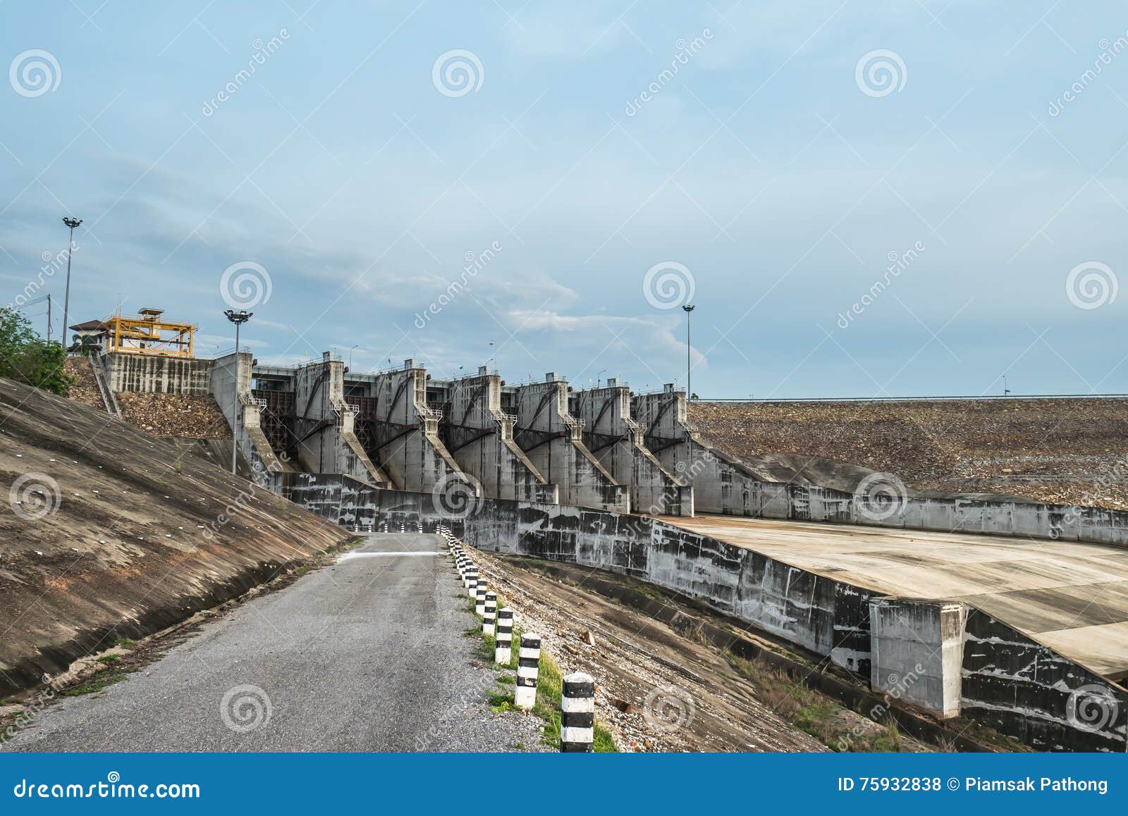 Control Unit of Dams and Floodgates Stock Photo - Image of renewable ...