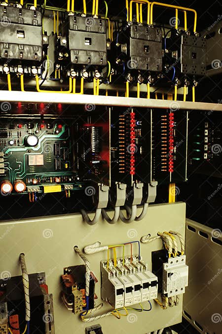 Control Units for Fully Electronic Modern Elevators Stock Photo - Image ...