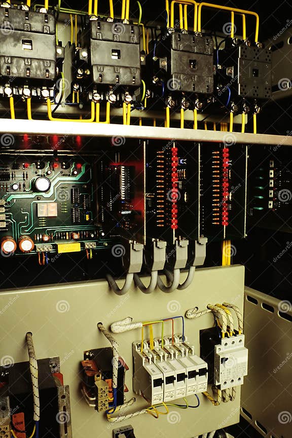 Control Units for Fully Electronic Modern Elevators Stock Photo - Image ...