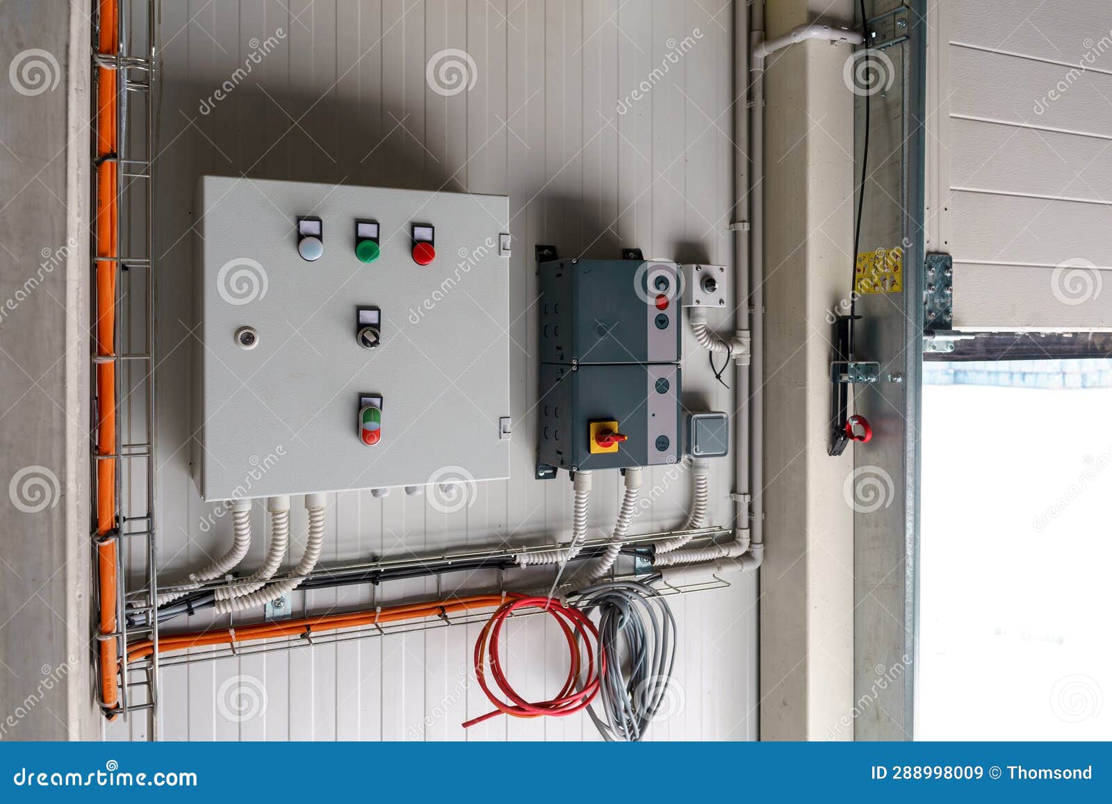 Control Units for Gates and Loading Bridges Stock Image - Image of ...