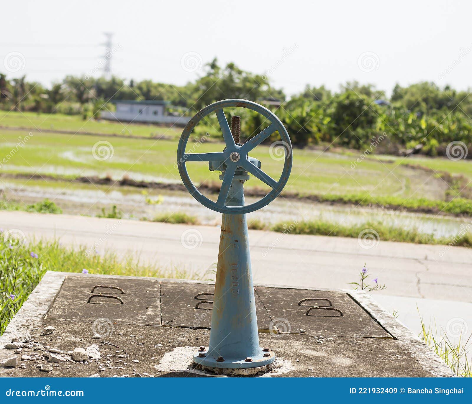 Control Valve for Draining Excess Water from the System. Stock Image ...