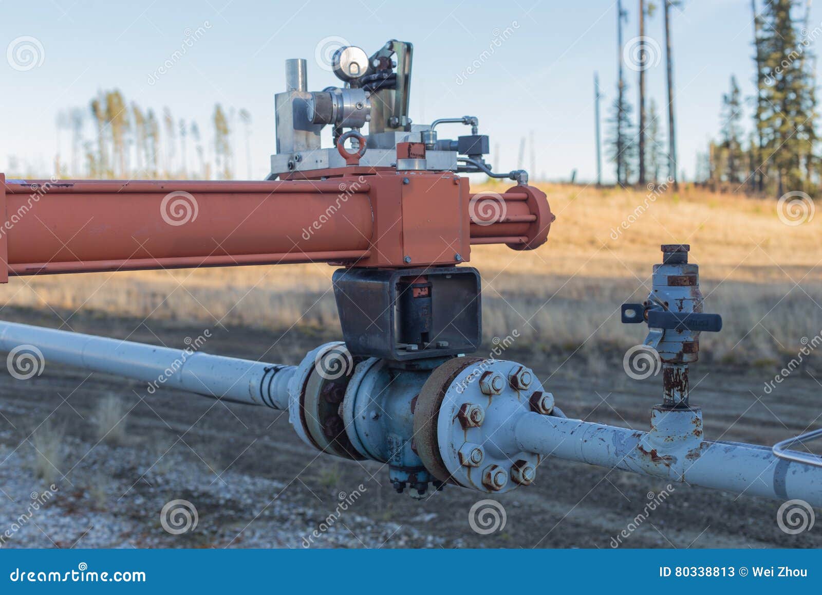 Control Valve On Gas Line Stock Image | CartoonDealer.com #80338813