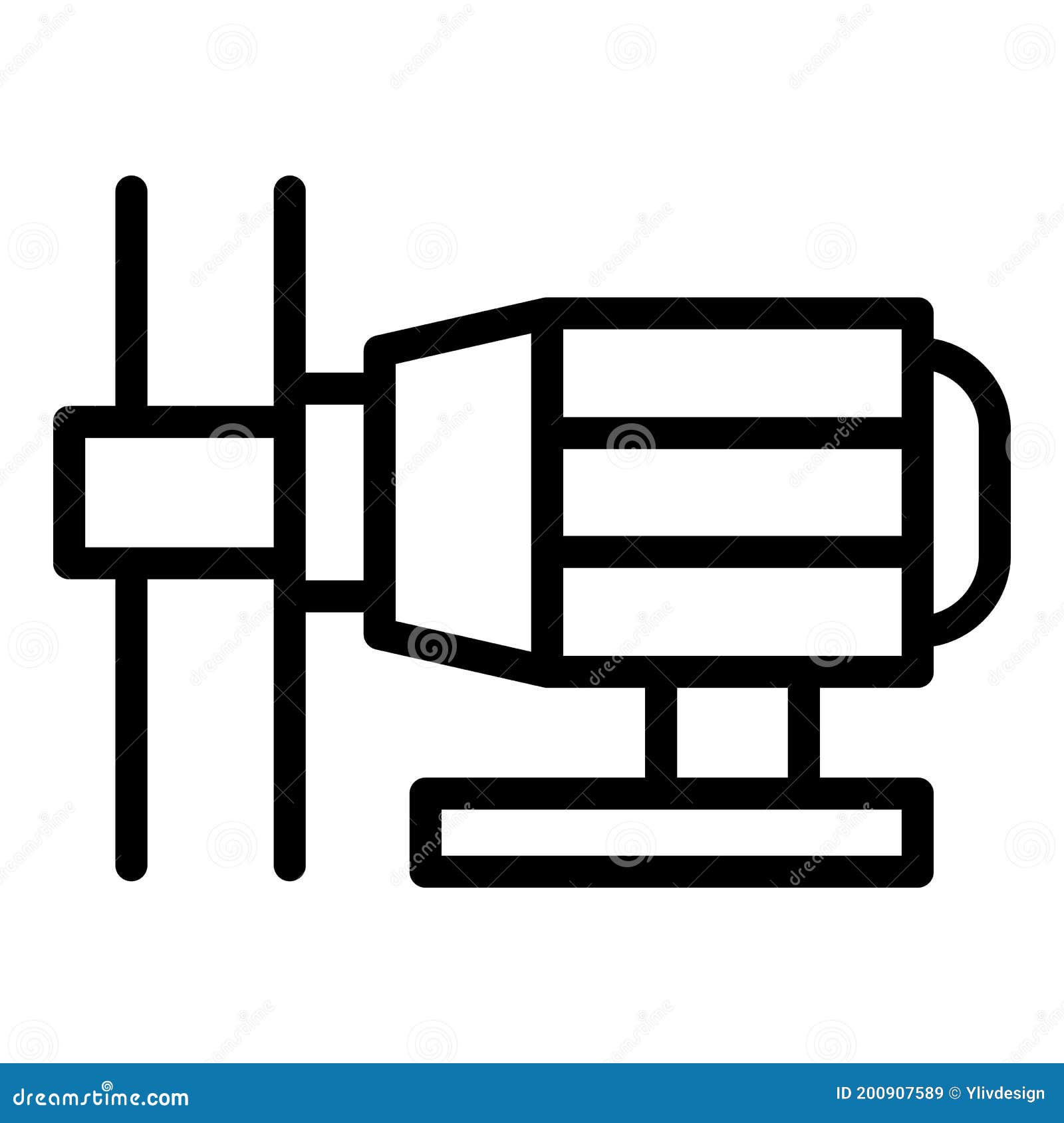 Control Valve Icon, Outline Style Stock Vector - Illustration of ...