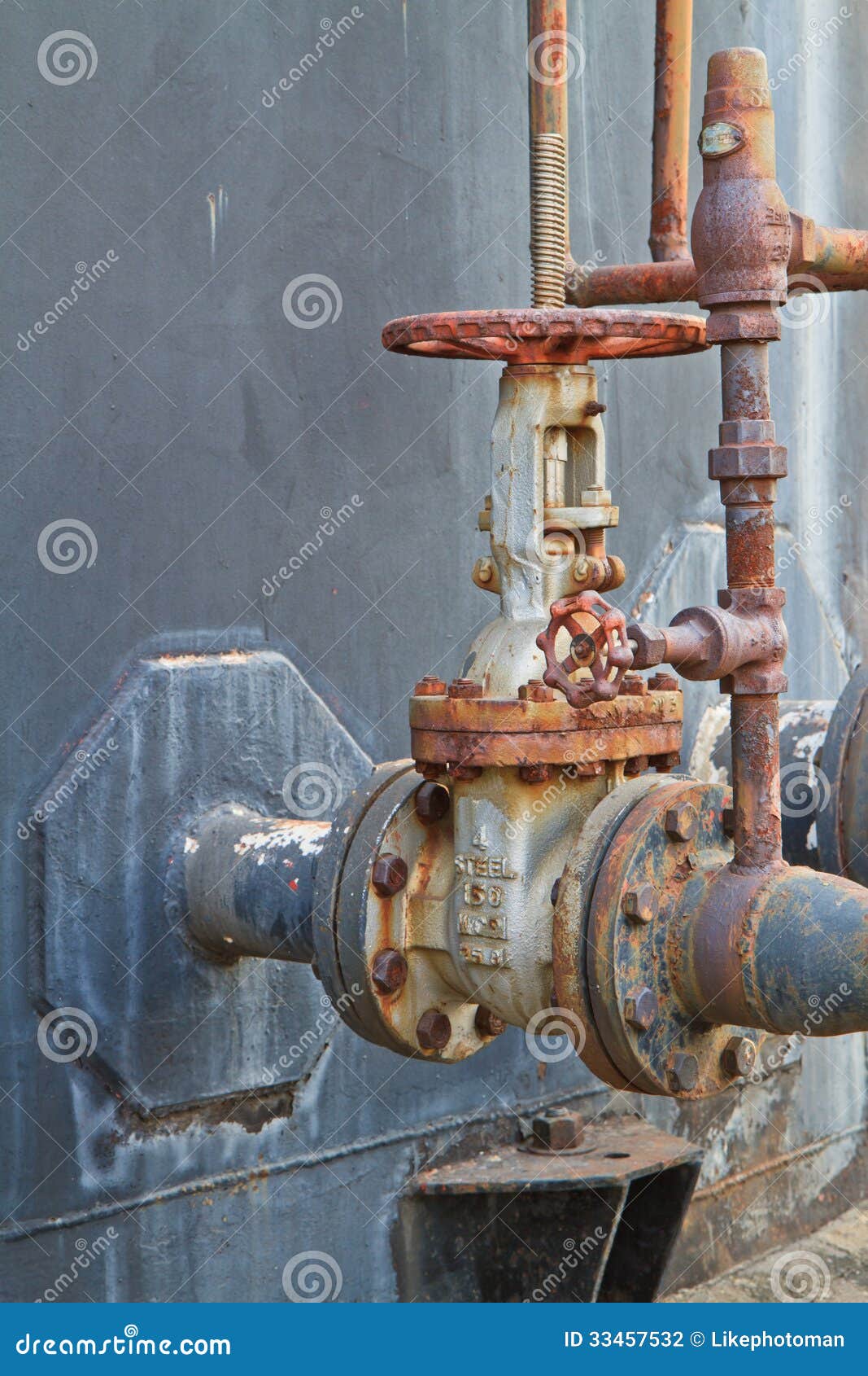 Control valve stock photo. Image of pipe, business, bolt - 33457532