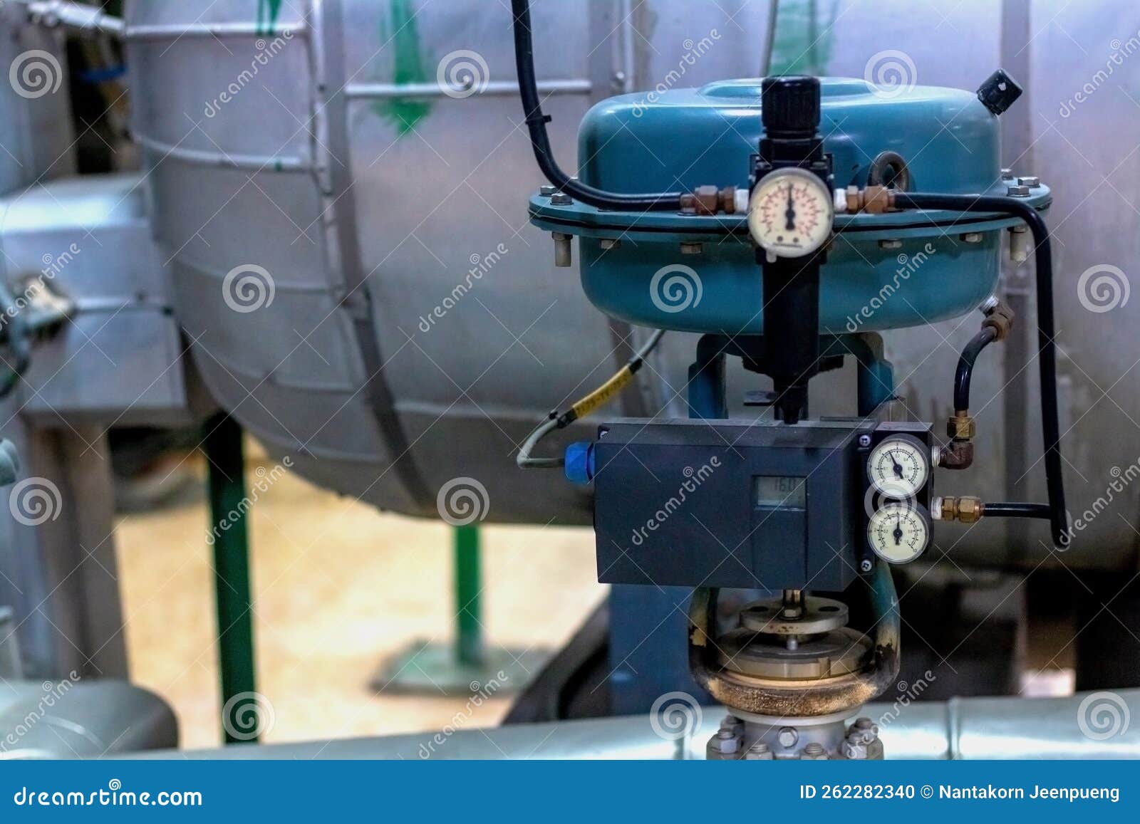 Control valves. stock photo. Image of pipeline, industry - 262282340