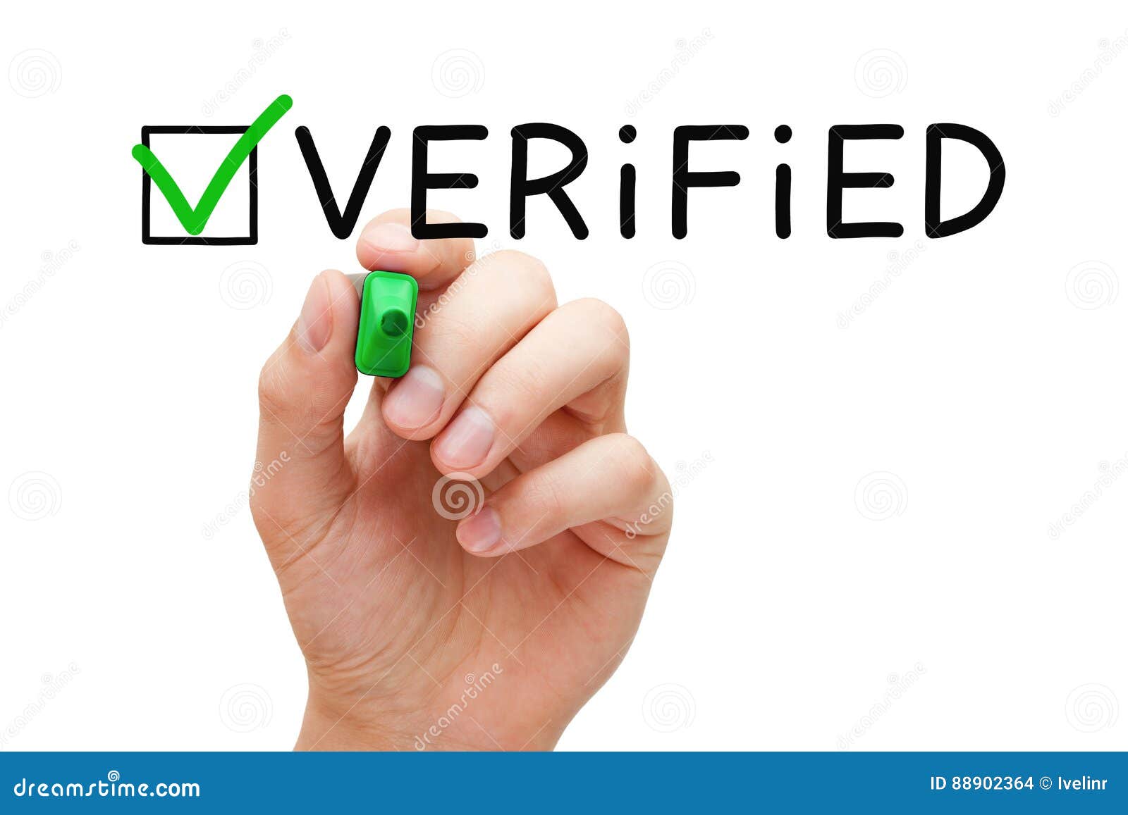 Control Verde Verificado Mark Concept Foto de archivo - Imagen de ...