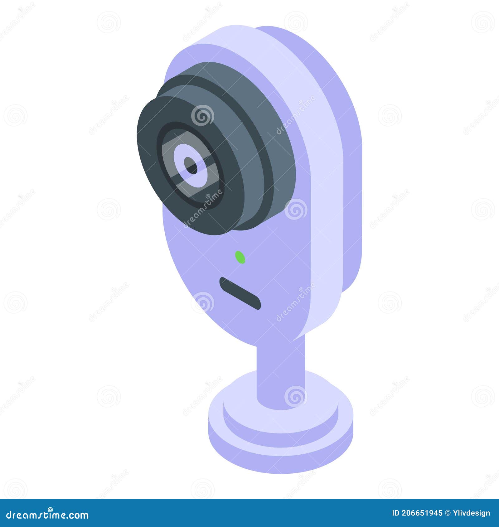 Control Web Camera Icon, Isometric Style Stock Illustration ...