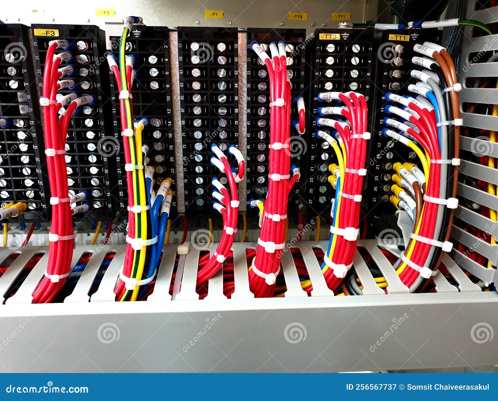 Control Wiring at Module Terminal Blocks of Protection Relay Stock ...