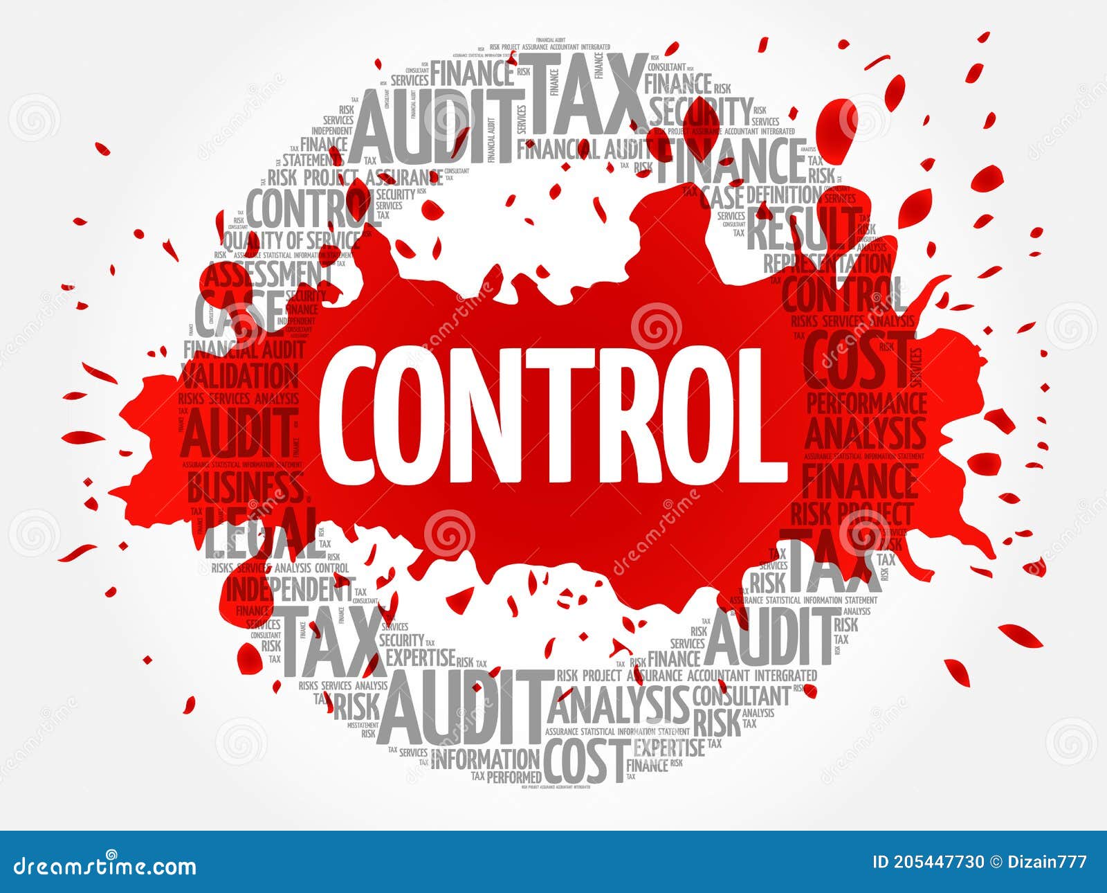 CONTROL word cloud stock illustration. Illustration of passwords ...