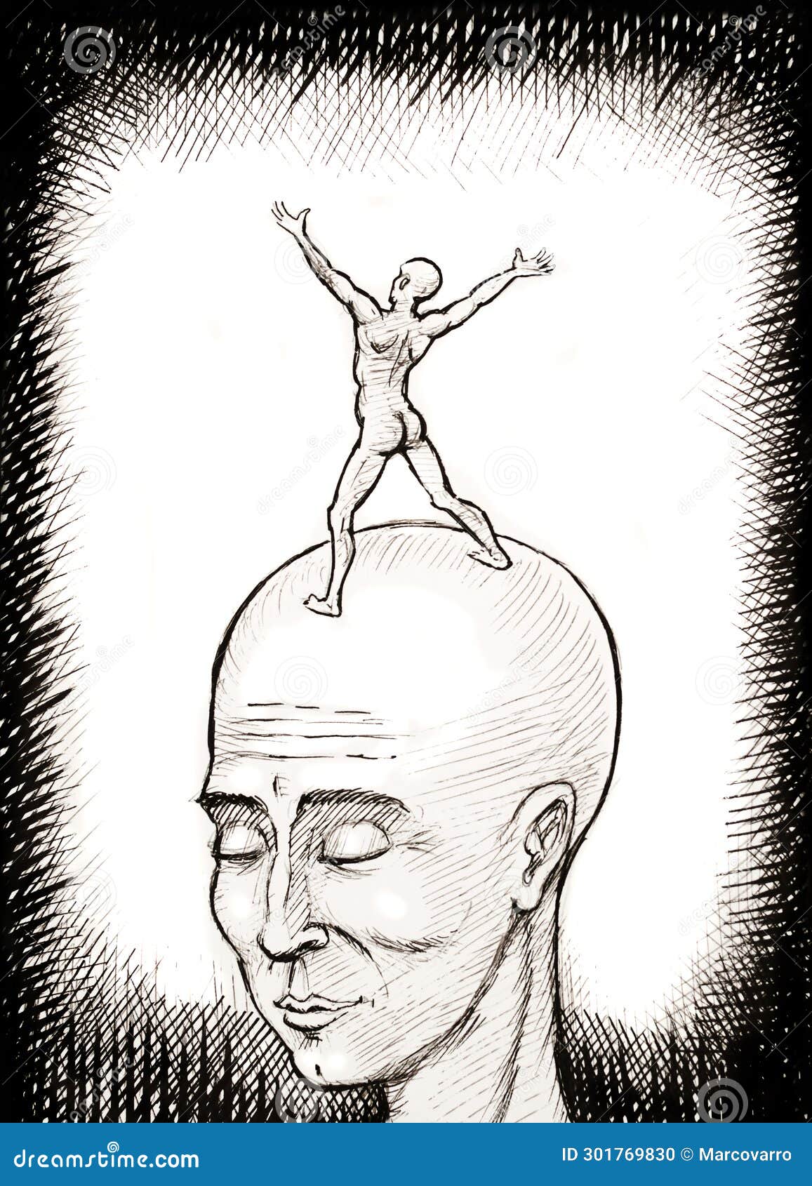 Control Your Mind Illustration Stock Illustration - Illustration of ...