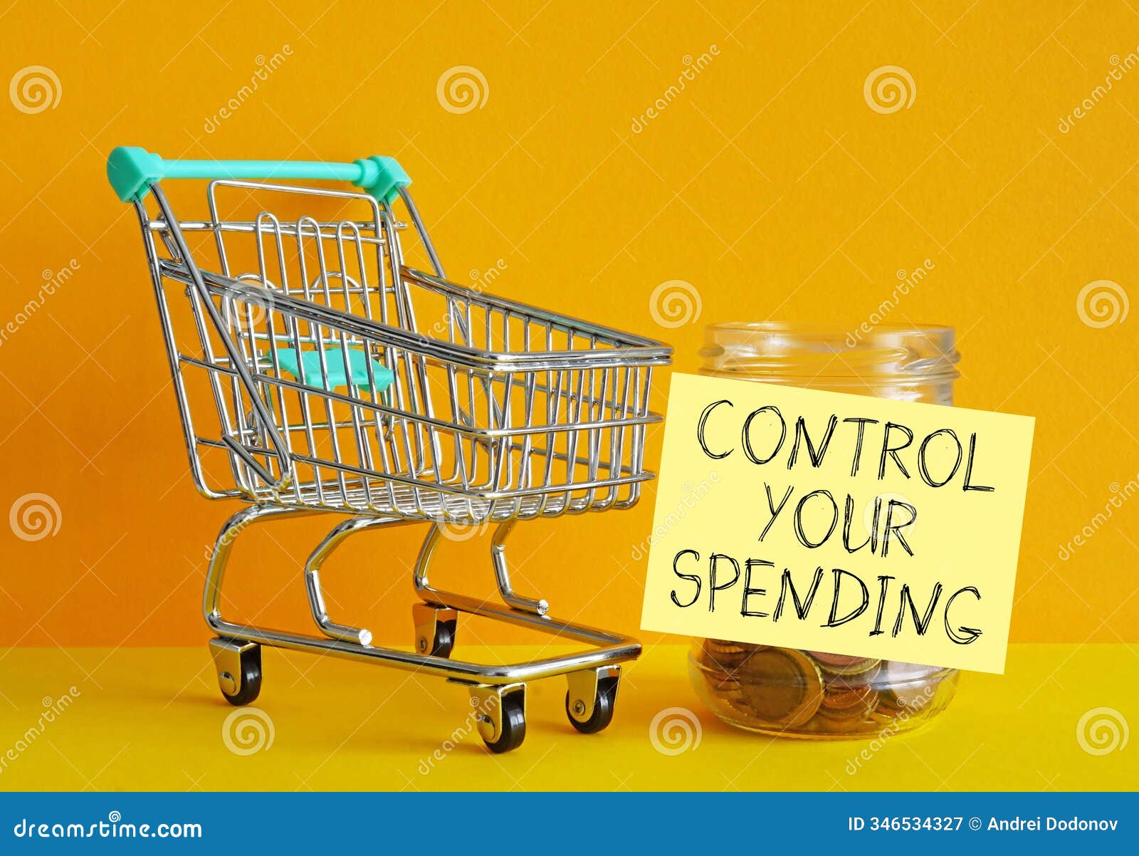 Control Your Spending is Shown Using the Text Stock Image - Image of ...