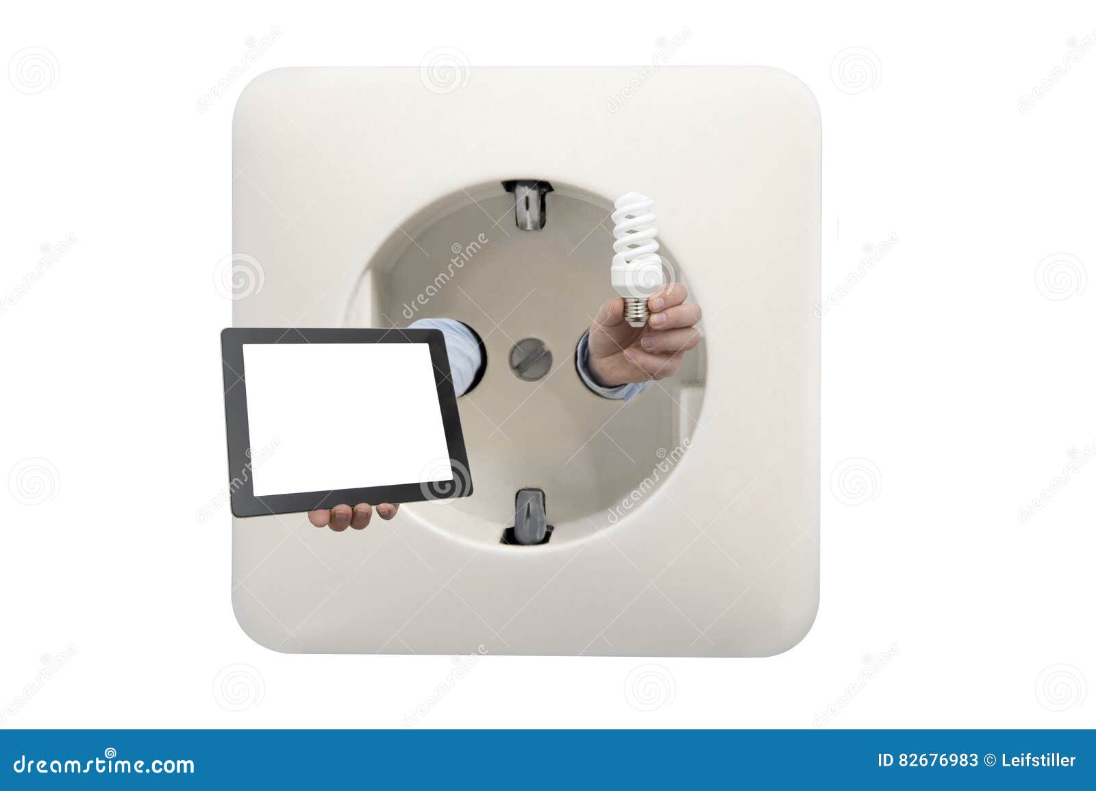 Control Youre Lights at Home by Tablet Stock Image - Image of modern ...