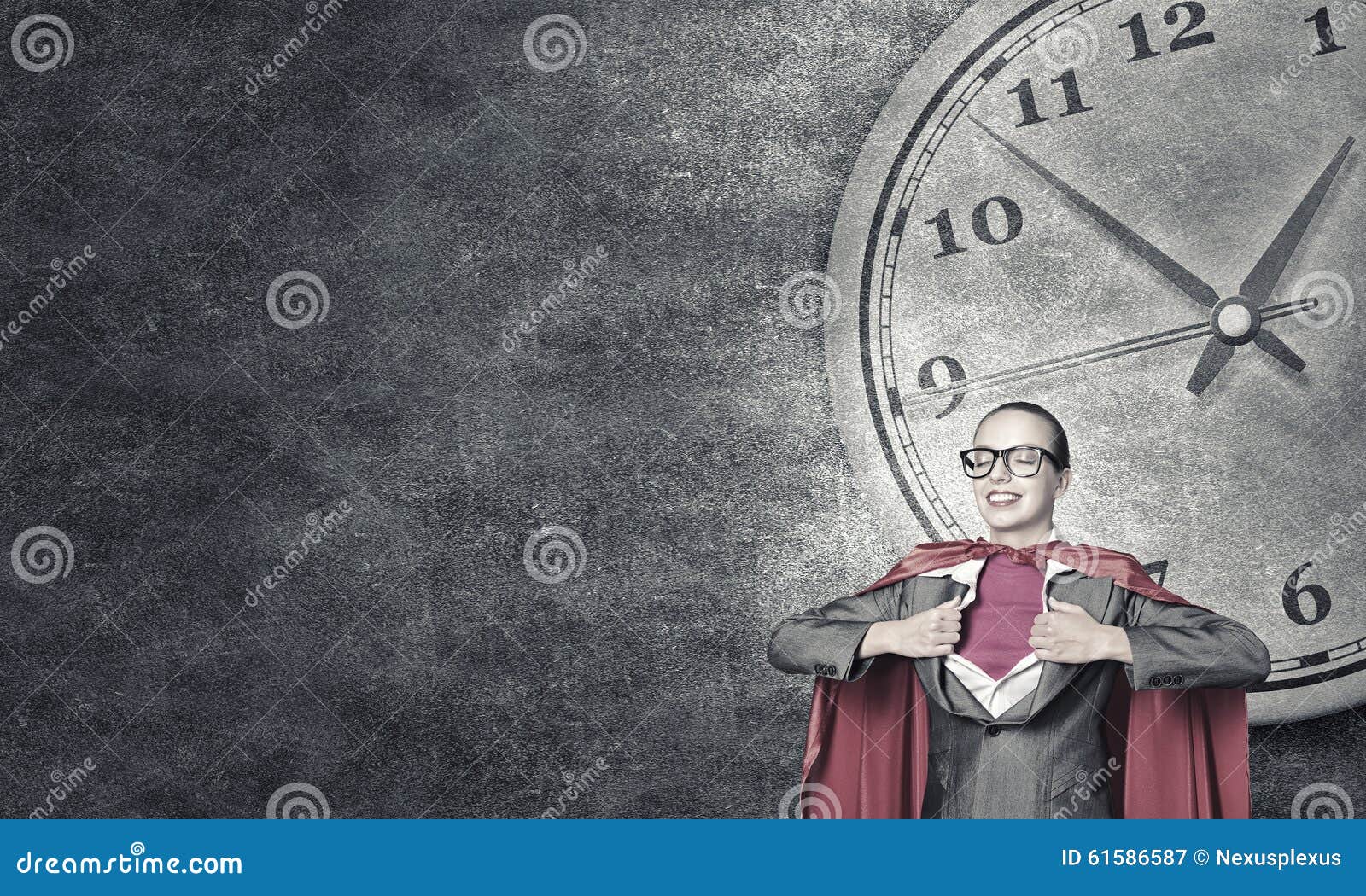 Controla Tudo Como a Mulher Super Imagem de Stock - Imagem de gerência ...