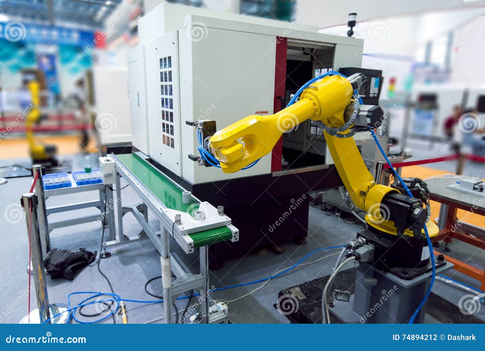 Controler of robotic hand stock photo. Image of automation - 74894212