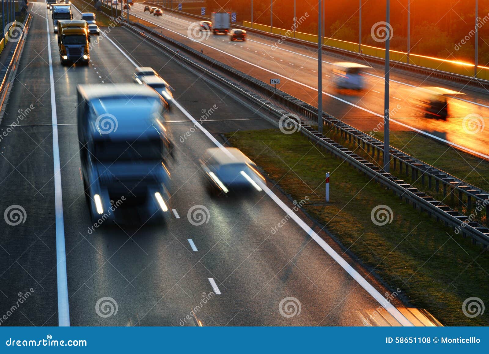 Controlled-access Highway in Poznan, Poland Stock Photo - Image of ...