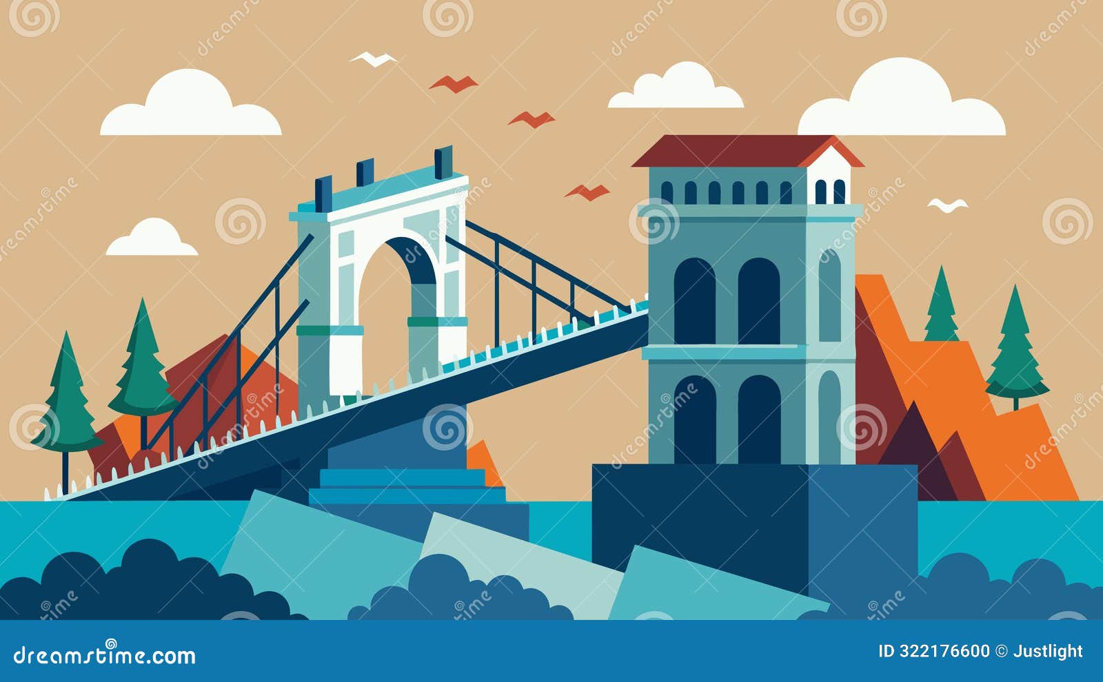 The Controlled Collapse of a Crumbling Bridge Making Way for a New and ...