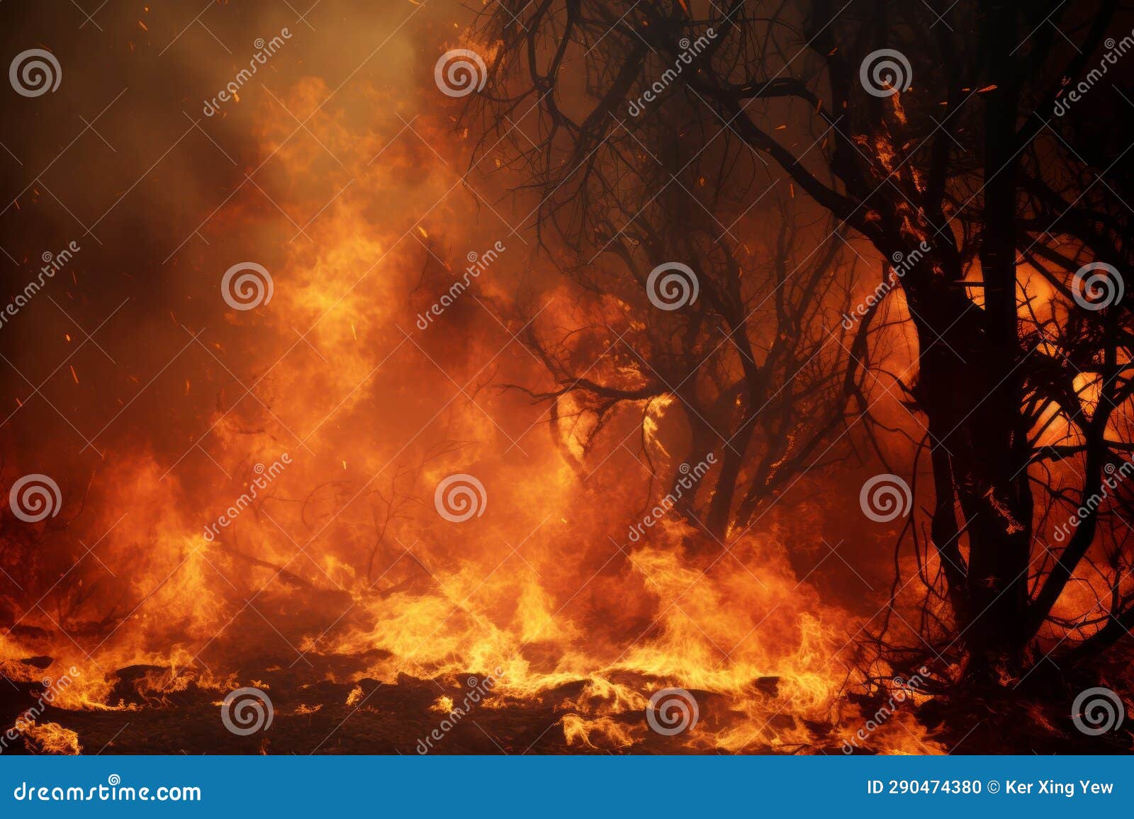 Controlled Fire Burn stock illustration. Illustration of outdoors ...