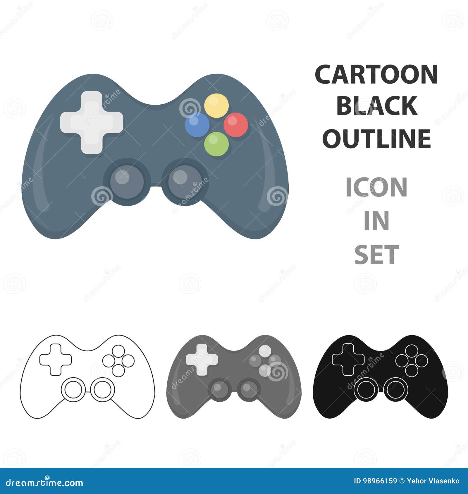 Controller Cartoon Icon. Illustration for Web and Mobile Design. Stock ...