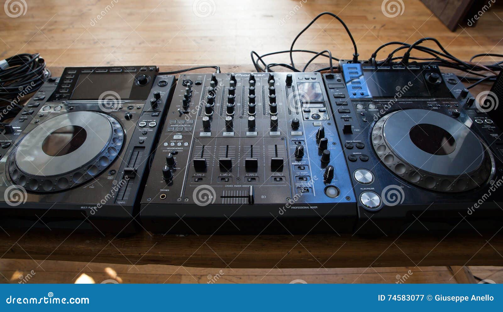 Controller DJ Mixer Stand Alone Stock Image - Image of mixing ...