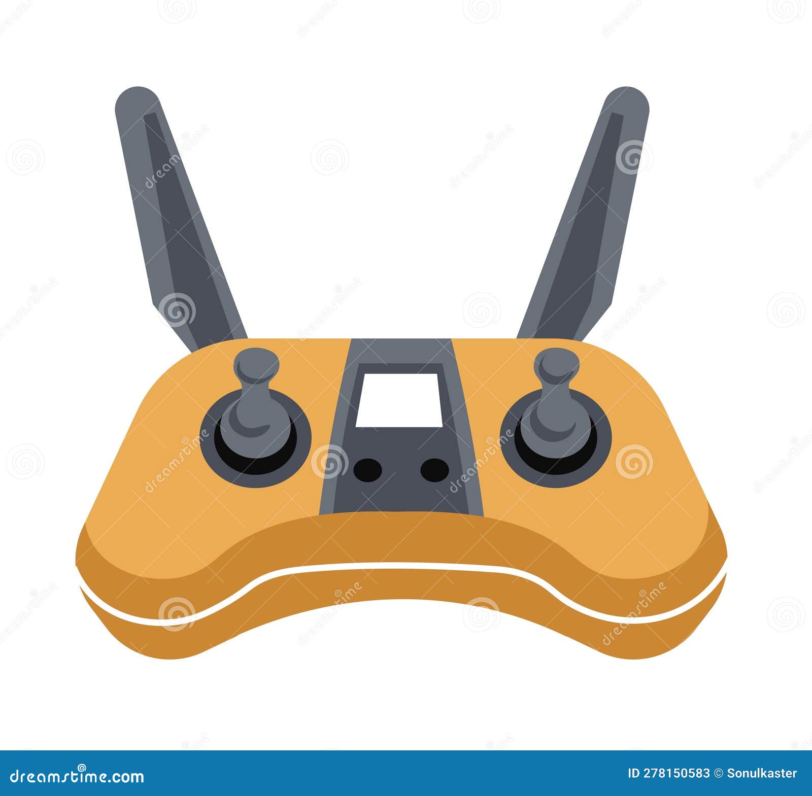 Controller for Drone Operating or Game Joystick Stock Vector ...