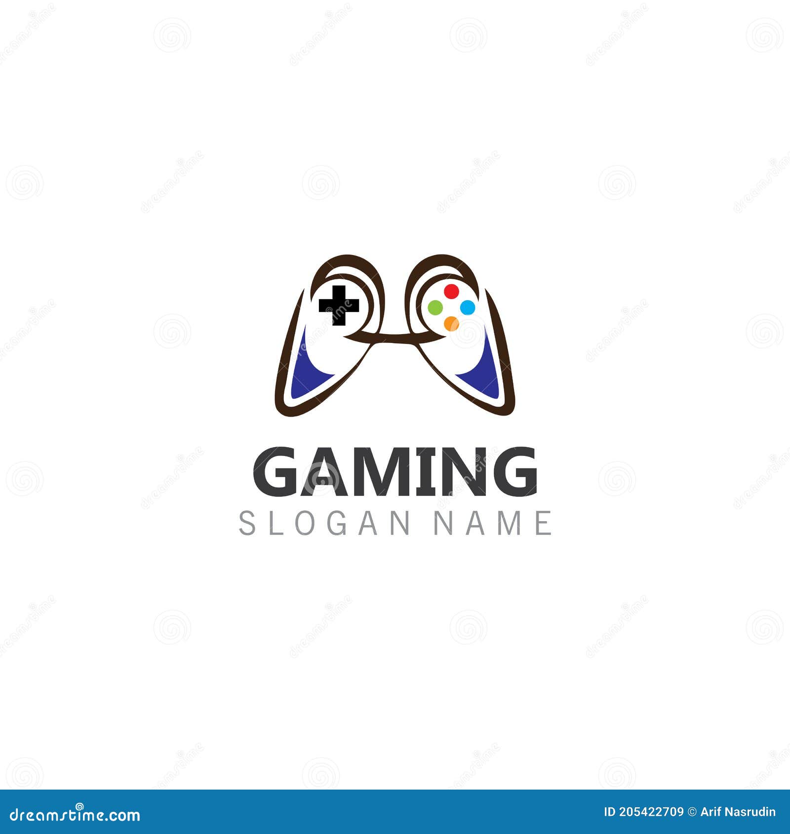 Controller Game Joystick Logo Image Template Icon Vector Gamer Design ...