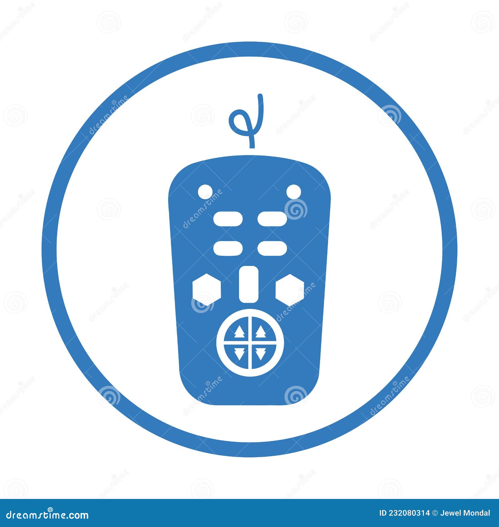 Controller, Game, Remote Icon. Blue Vector Design Stock Vector ...