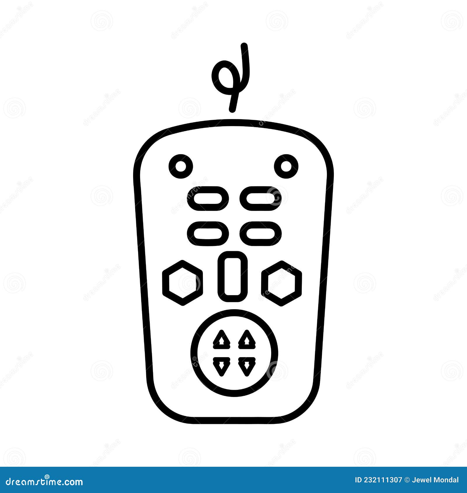Controller, Game, Remote Line Icon. Outline Vector Stock Vector ...
