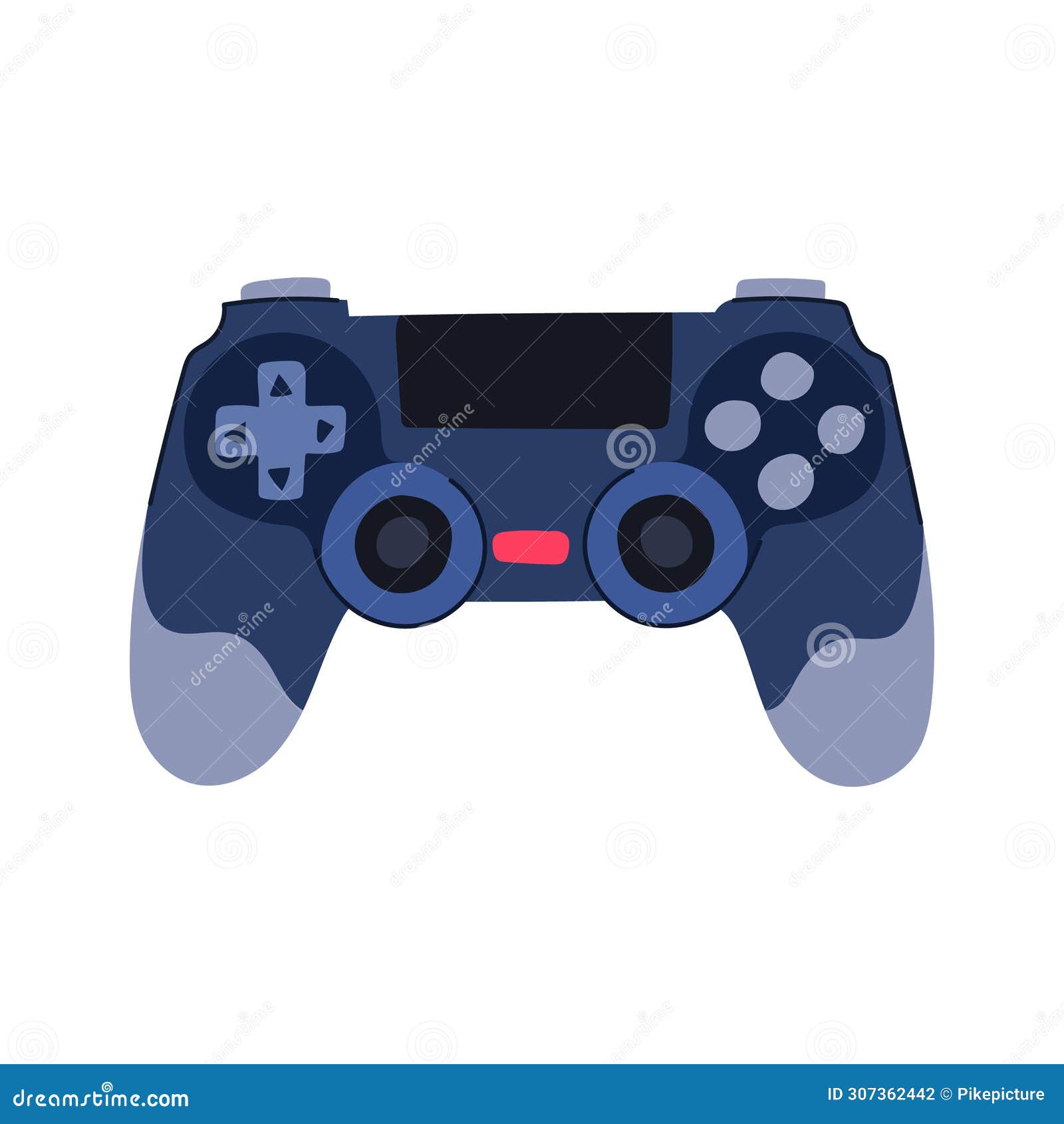 PS4 Controller Gamepad Video Games Console Or Pc Black Vector ...