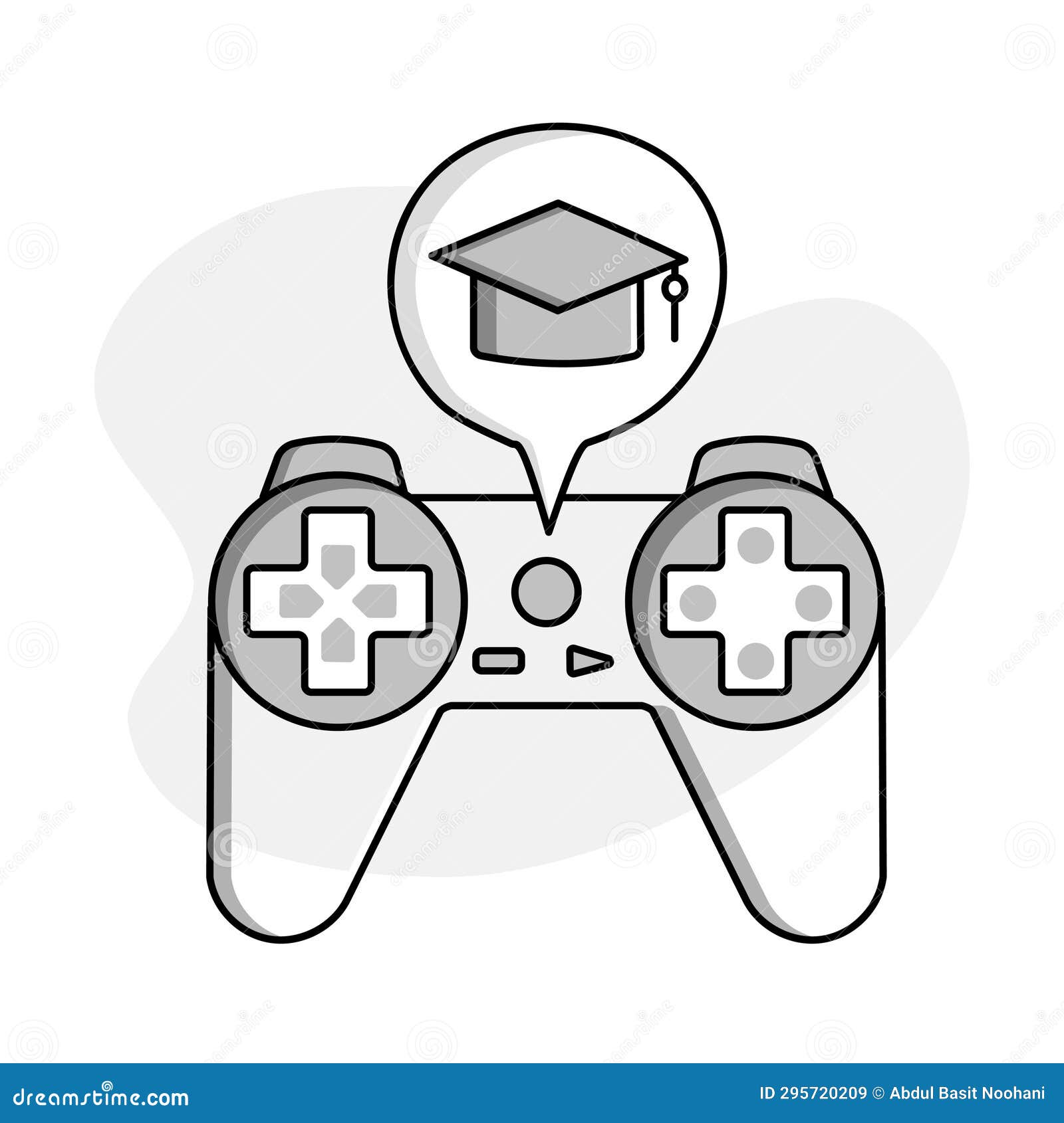 A Controller Icon with a Tool Tip with Graduation Hat To Represent Game ... A Controller Icon with a Tool Tip with Graduation Hat To Represent Game ...