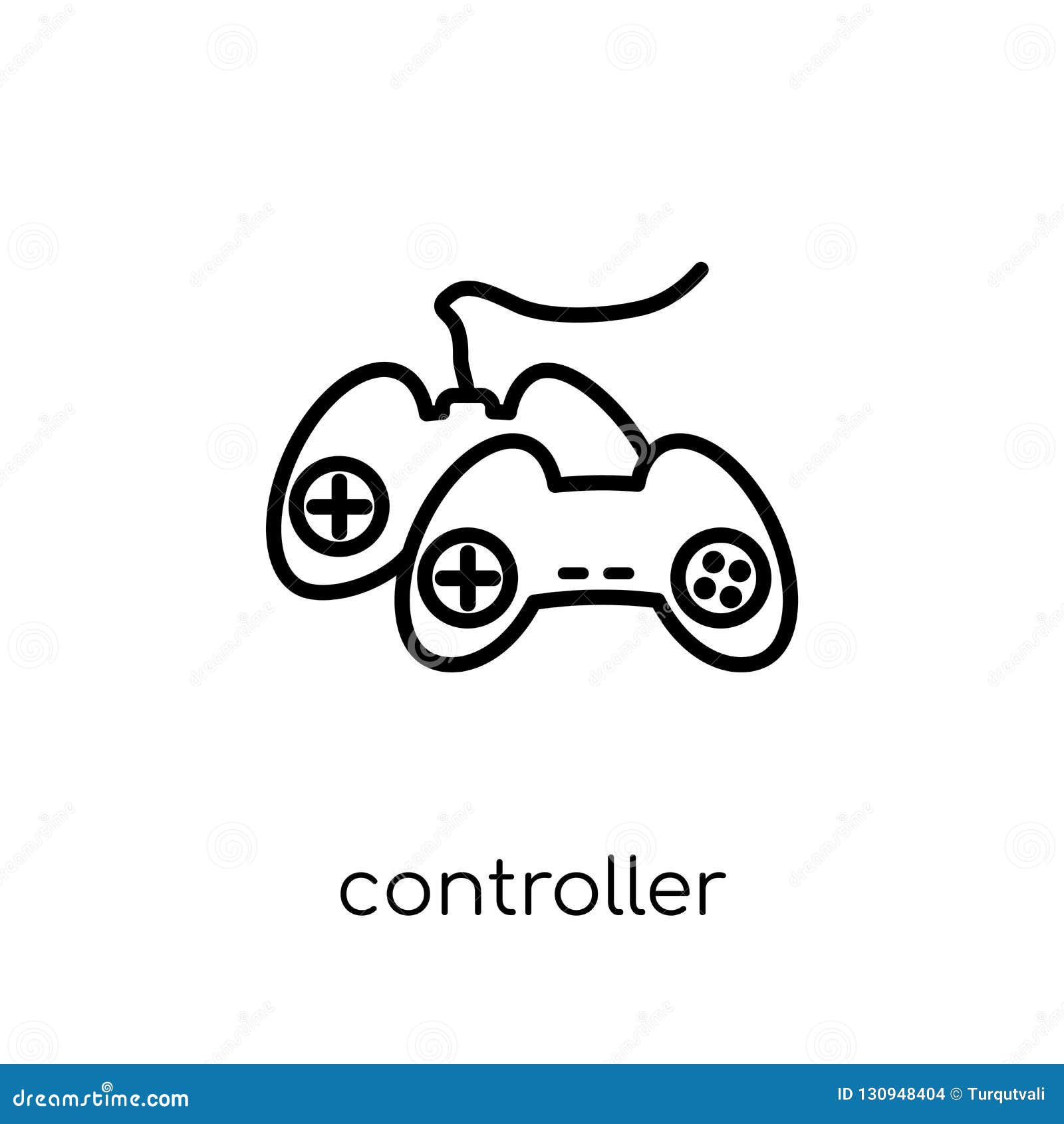 Controller Icon. Trendy Modern Flat Linear Vector Controller Icon on ...