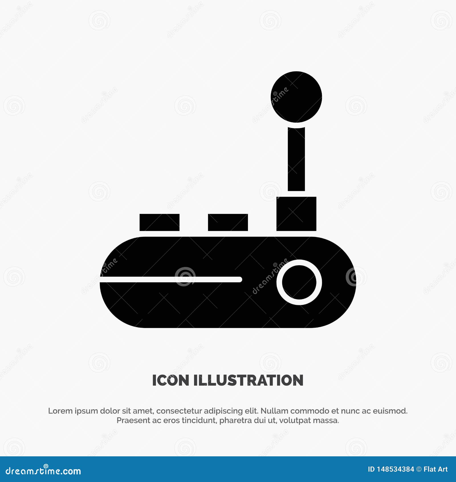 Controller, Joy Pad, Joy Stick, Joy Pad Solid Glyph Icon Vector Stock ...