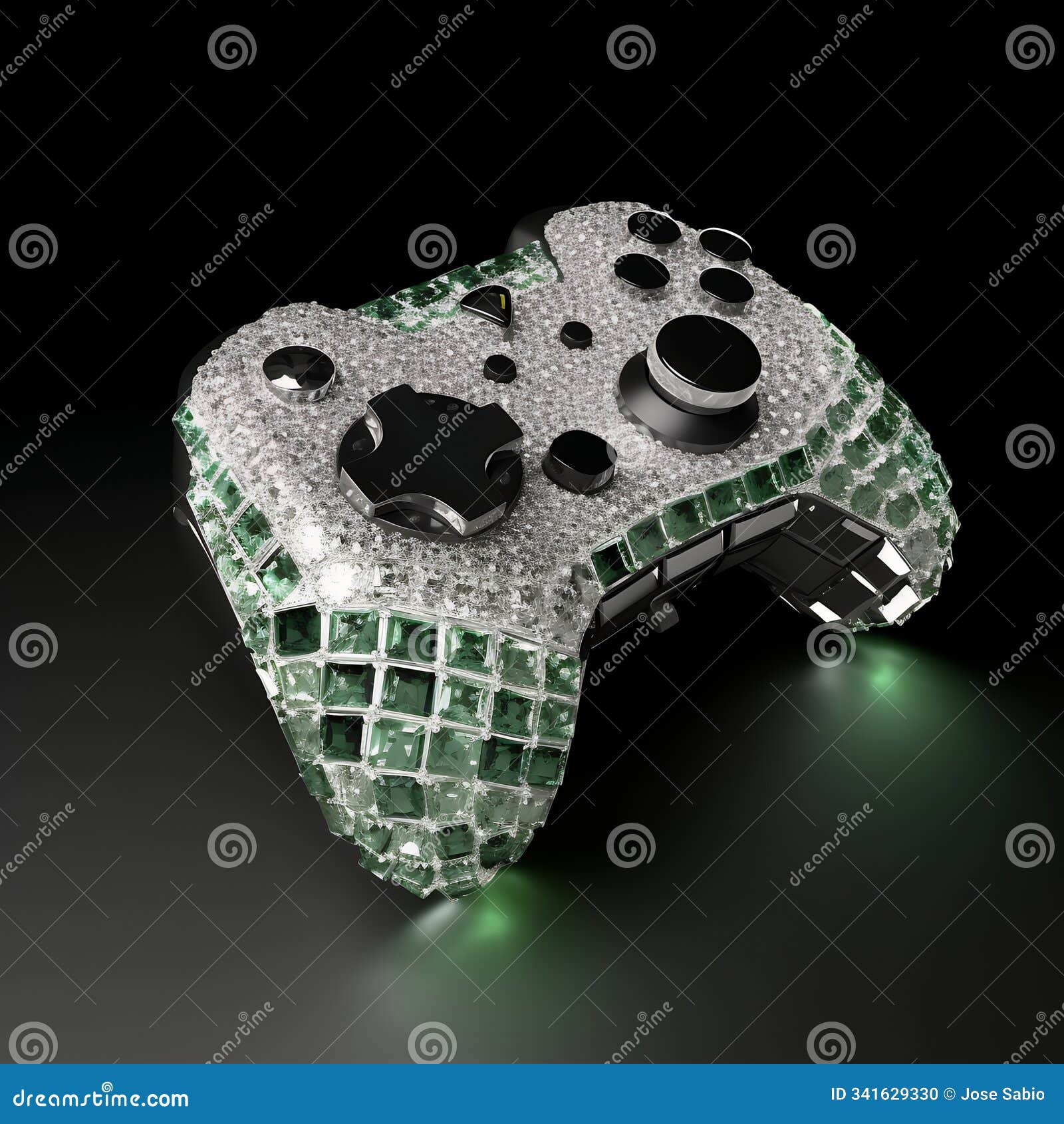 Controller Made Out of Diamonds Stock Illustration - Illustration of ...