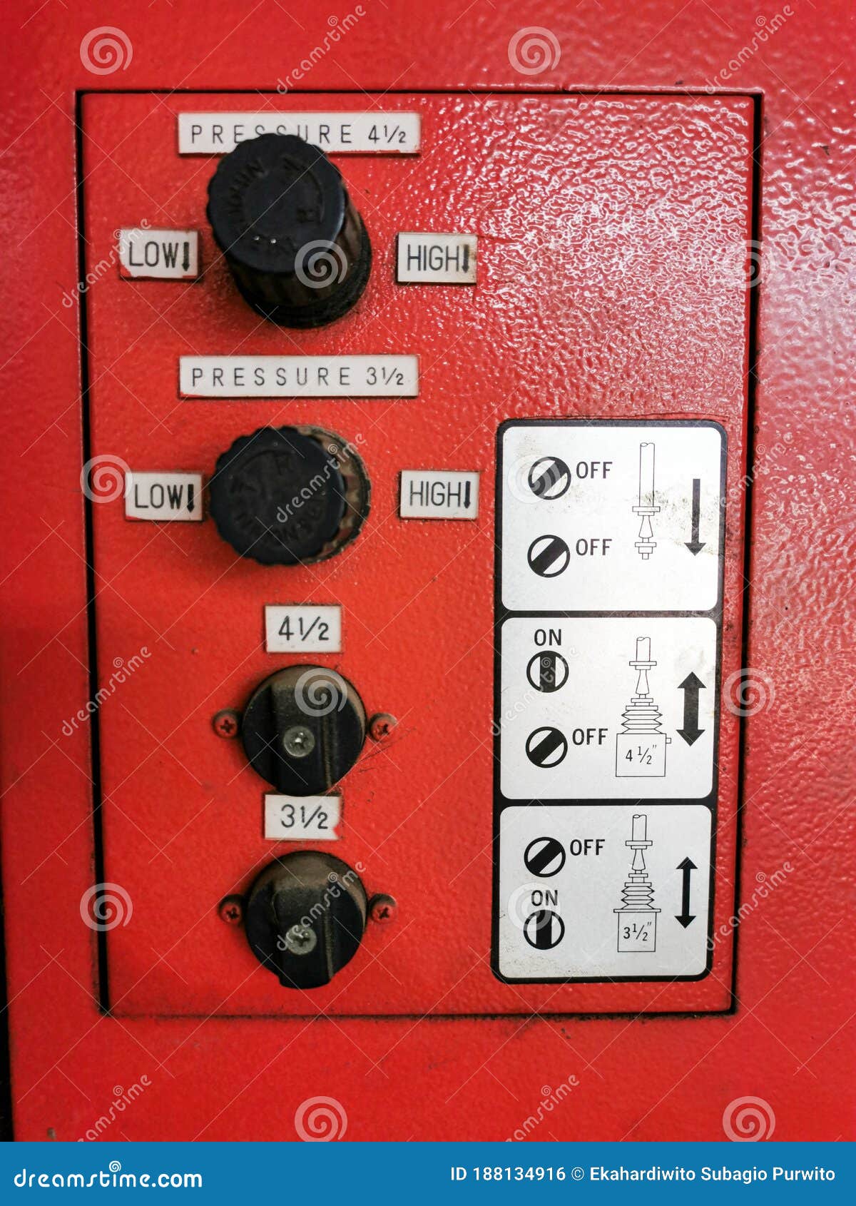 Controller Switches of Cnc Machine with Tags Stock Photo - Image of ...