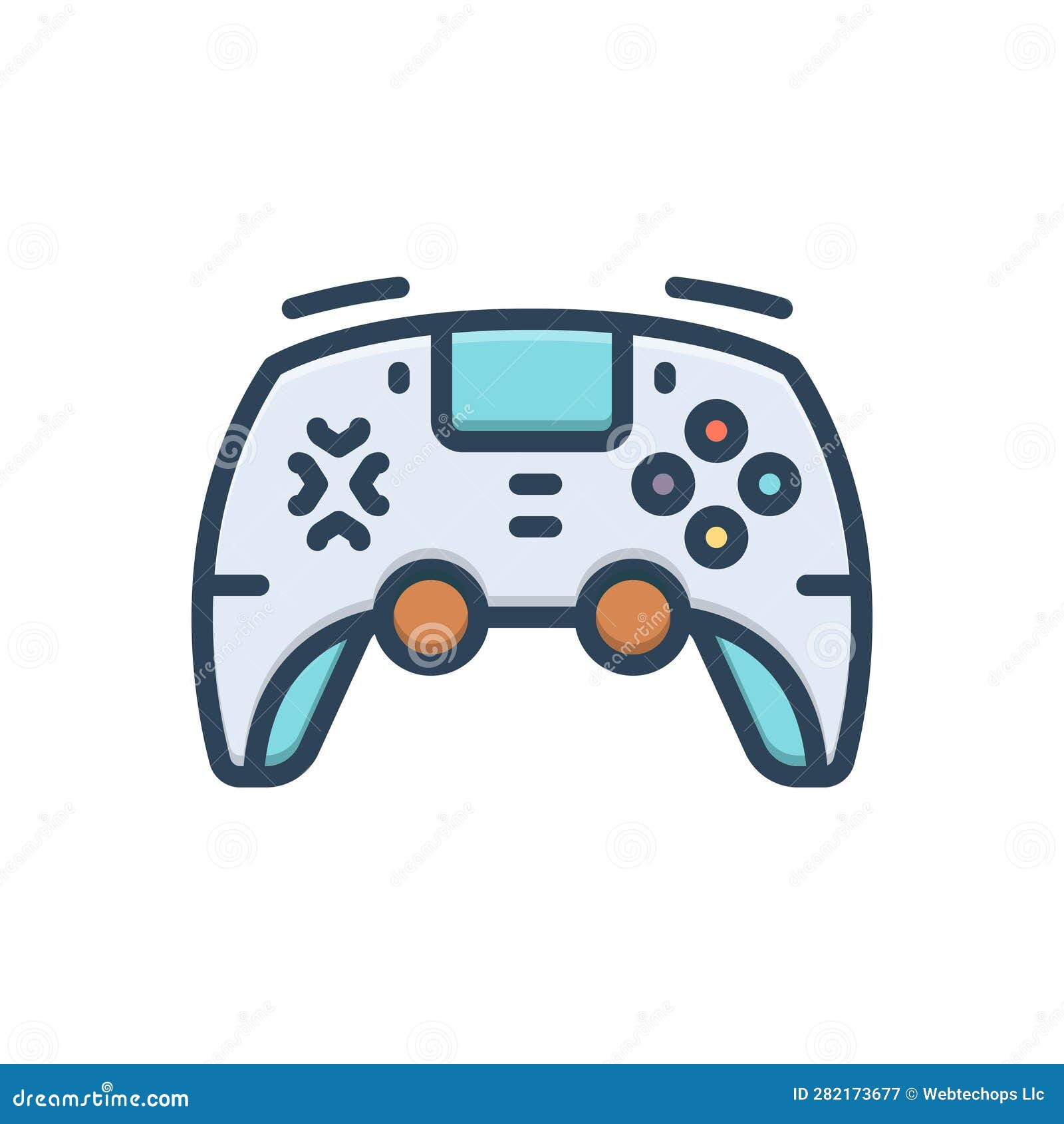Color Illustration Icon for Controllers, Game Controller and Gadget ...