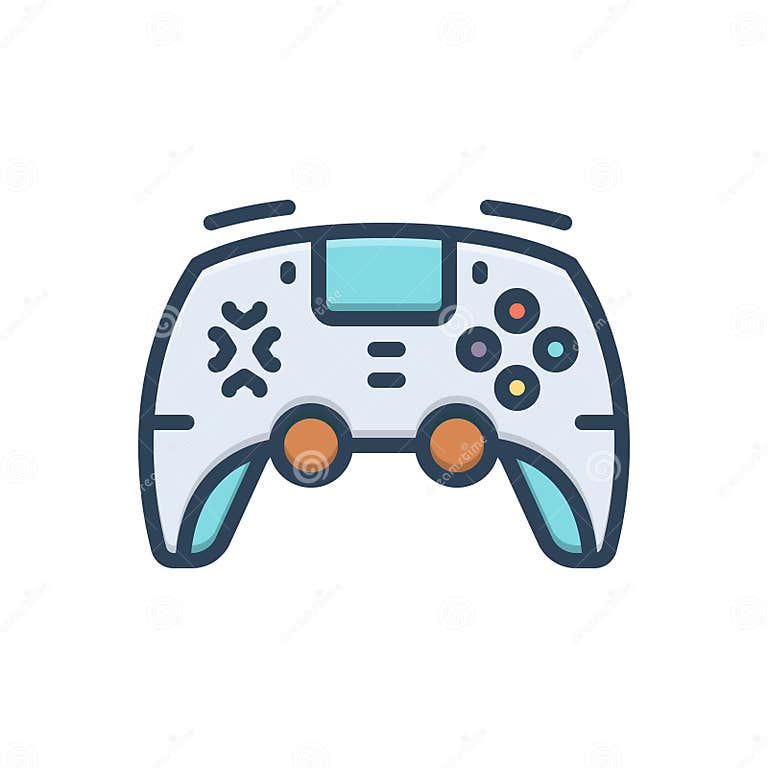 Color Illustration Icon for Controllers, Game Controller and Gadget ...