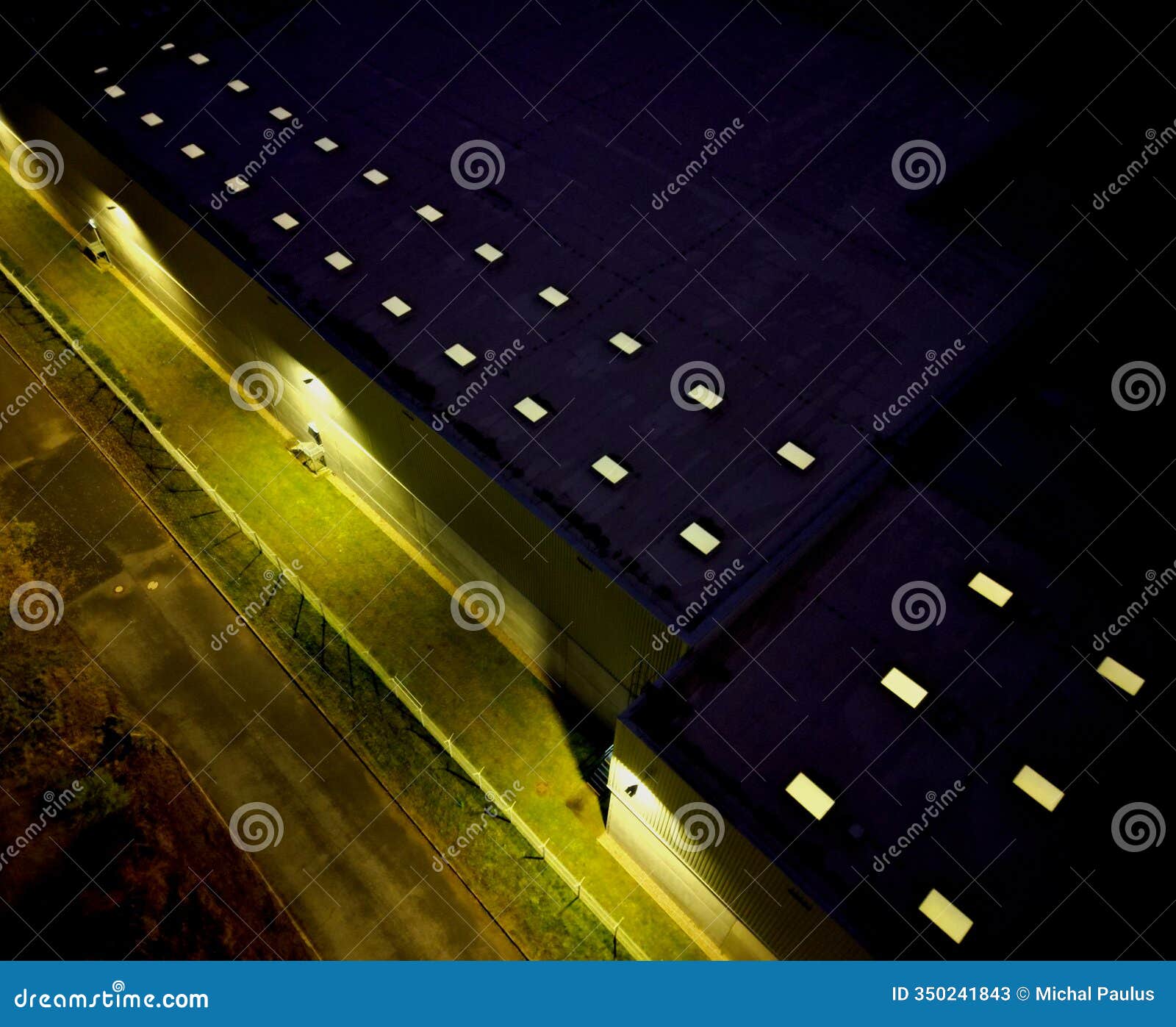 Controlling and Guarding Objects is Easy with a Drone. Stock Image ...